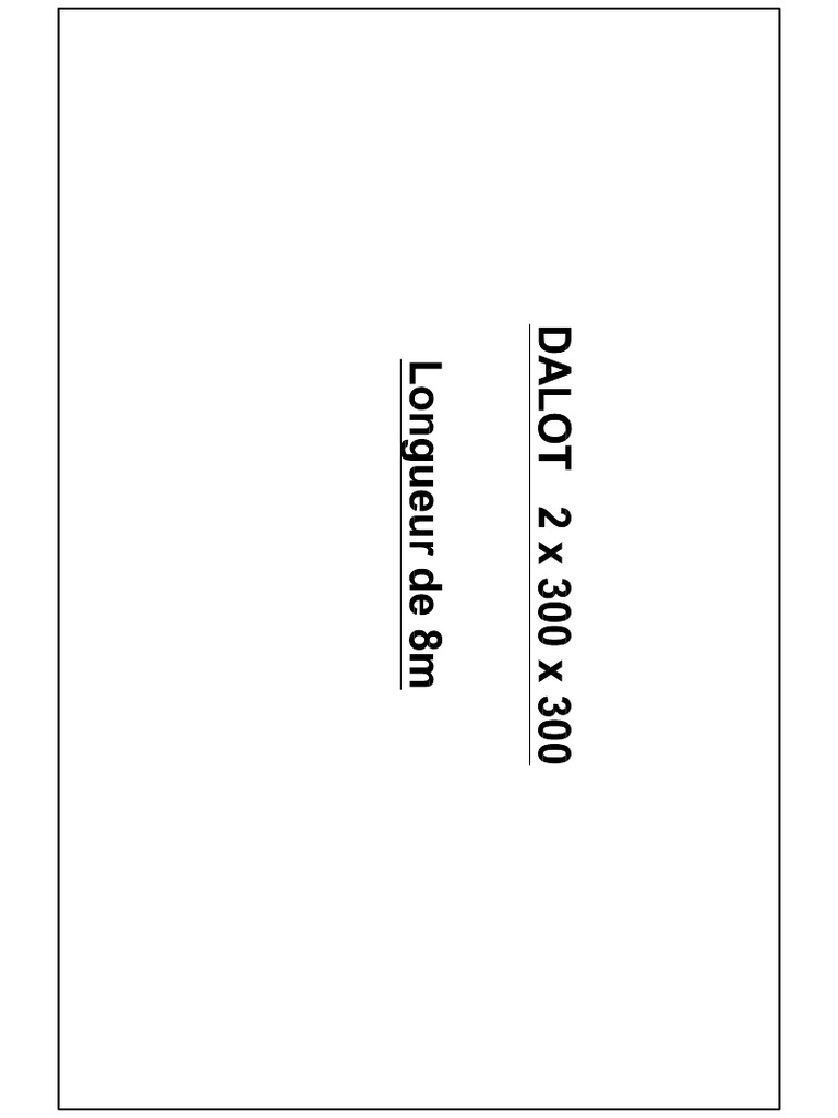 Dalot de 6m de Long | PDF