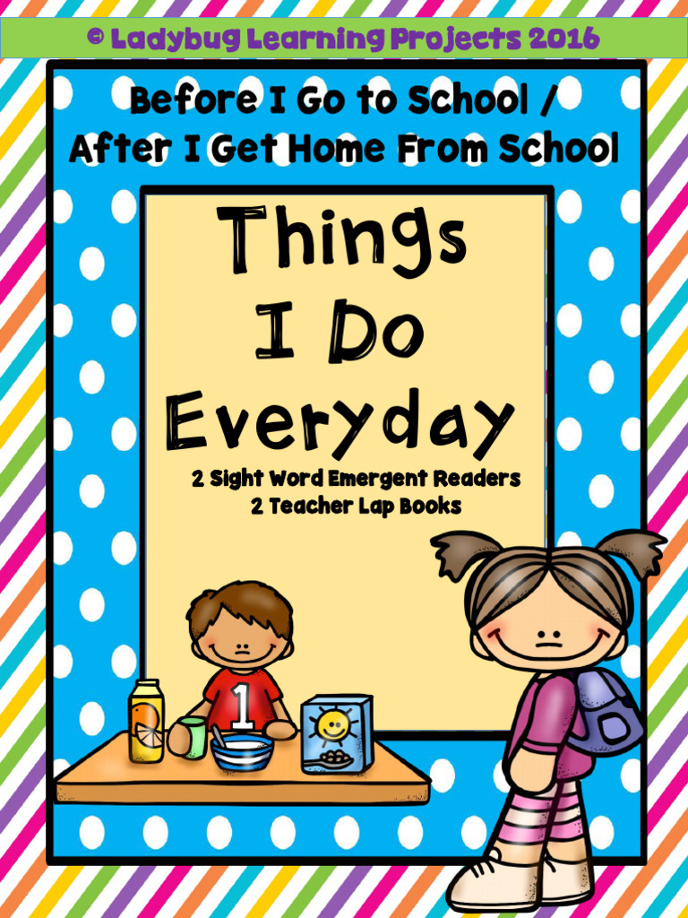 Emergent Readers: Daily Routines for Kids | PDF | Books | Written ...