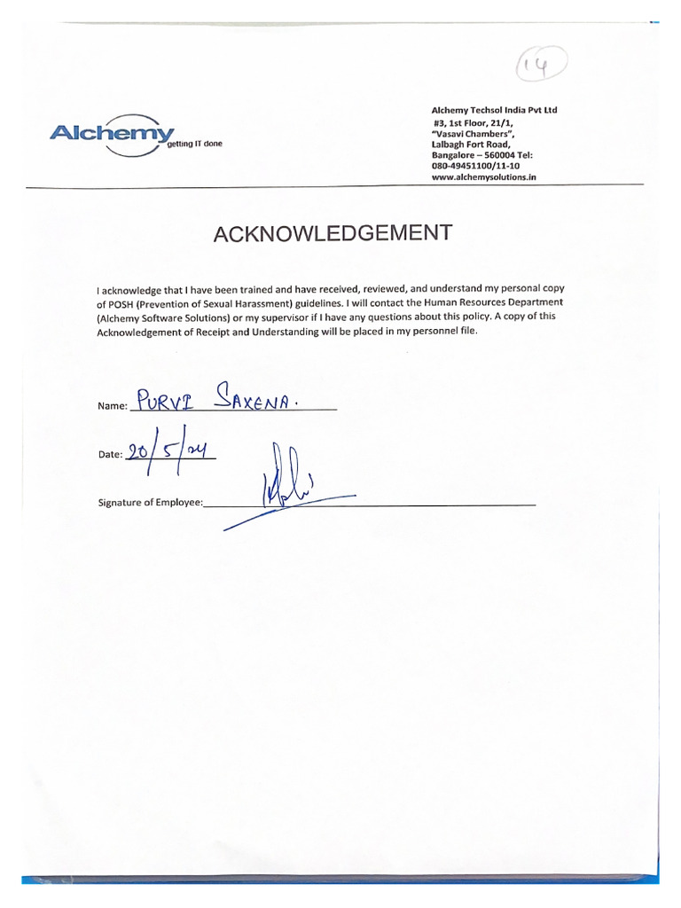 Acknowledgement | PDF