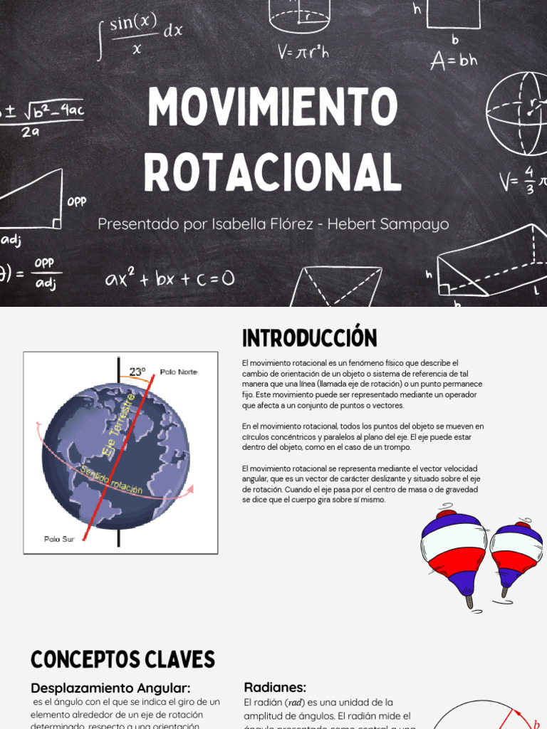 Movimiento Rotacional: Conceptos Clave | PDF | Ciencia y matemáticas