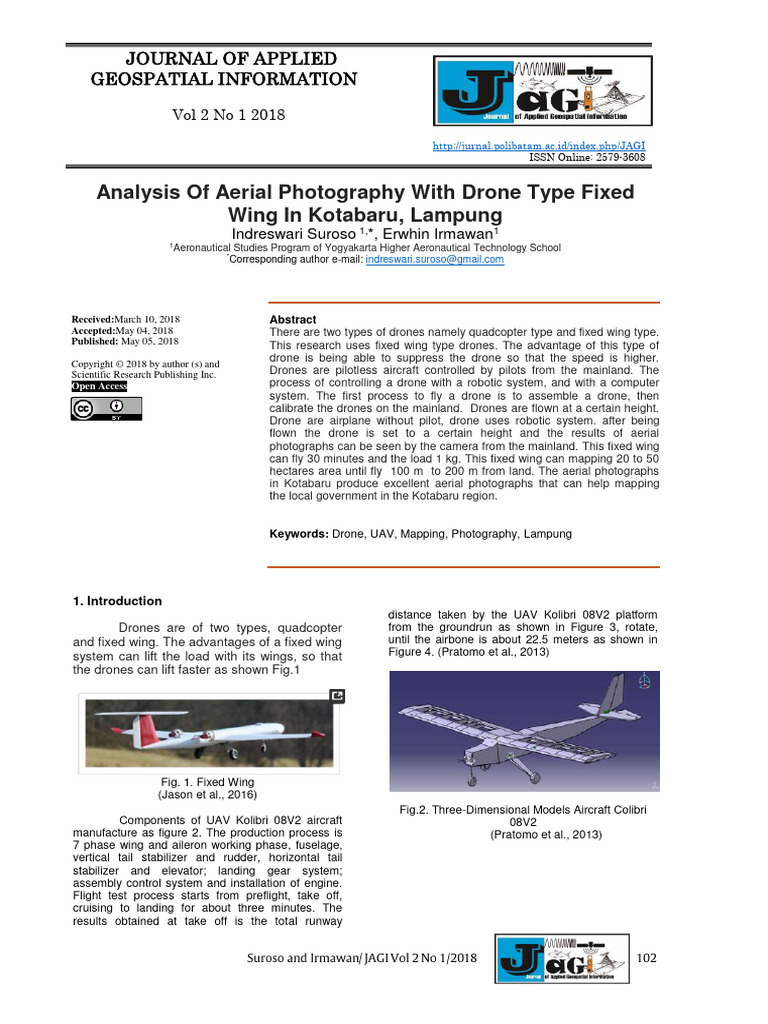 Analysis of Aerial Photography With Drone Type Fix | PDF | Unmanned ...