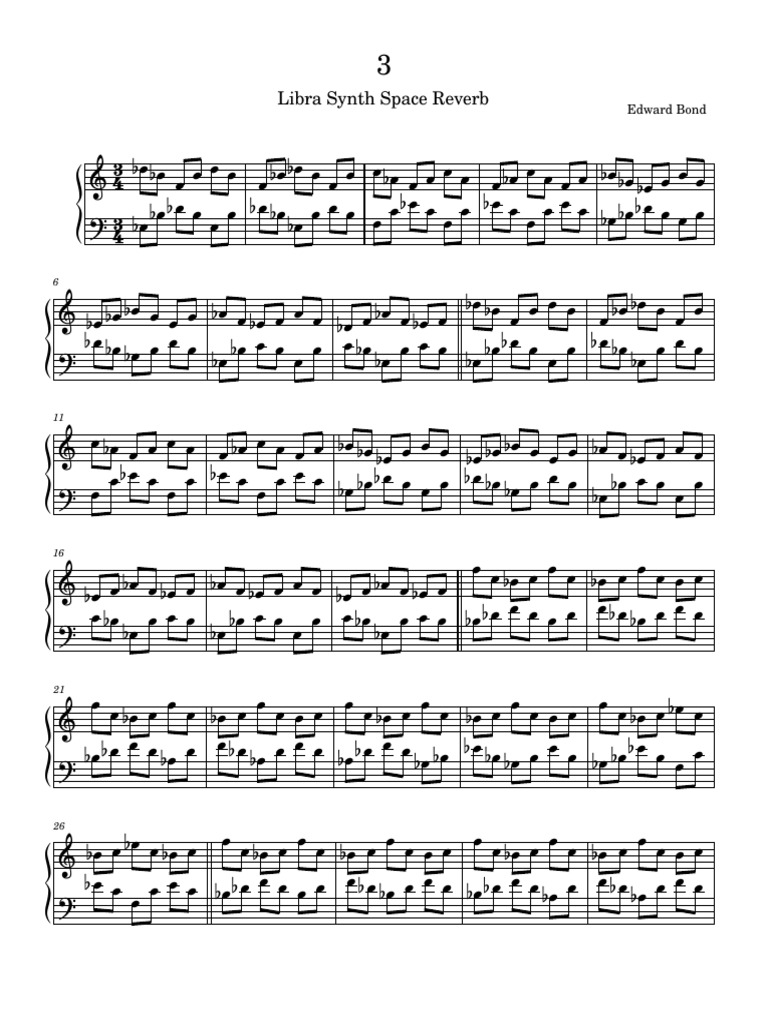 Libra Synth Space Reverb: Edward Bond | PDF