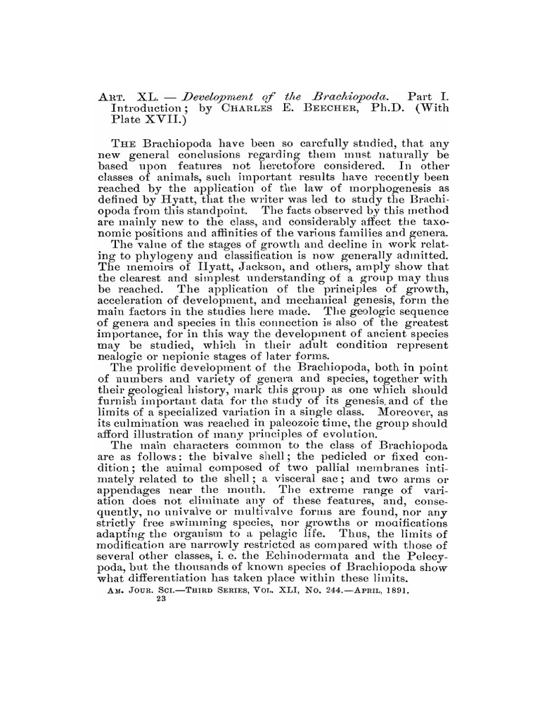 Brachiopoda Development Insights | PDF | Animal Phyla