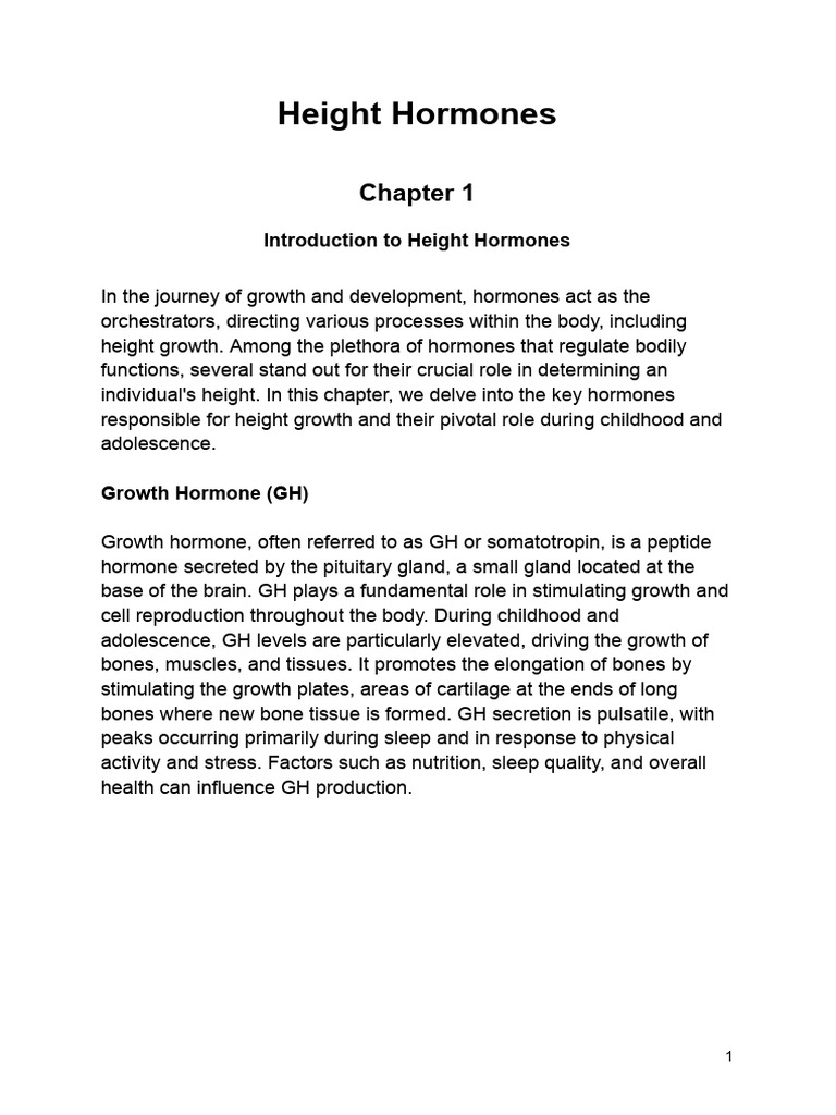 6foot3method_Height_Hormones_2 | PDF | Insulin Like Growth Factor 1 ...