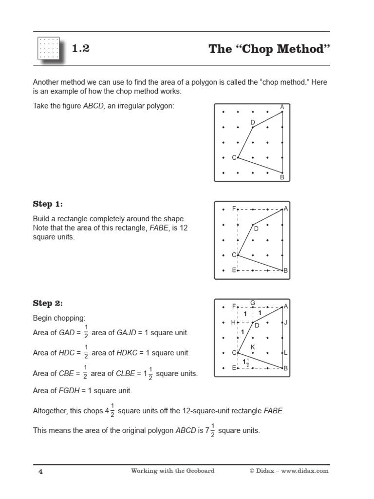 Geoboard Activities | PDF | Triangle | Area