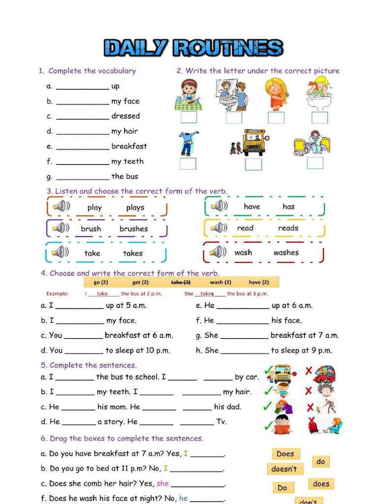 Daily Routines | PDF