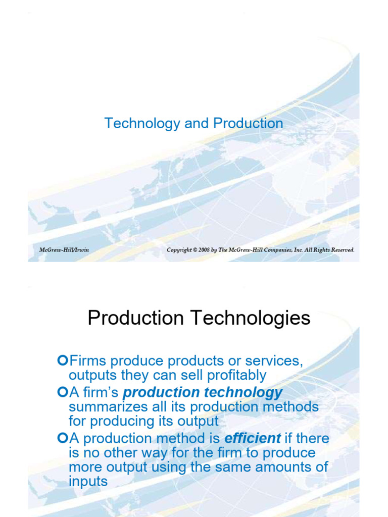 07 Production | PDF | Production Function | Economies