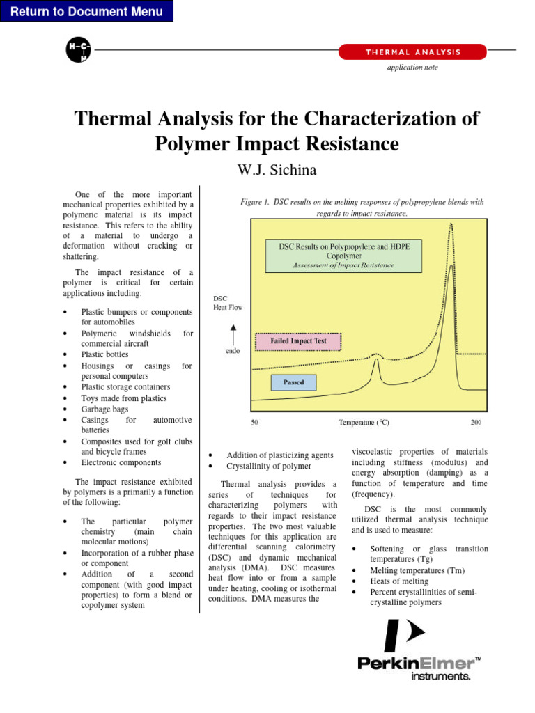 DMA On HDPE Typical Curves and Explanation | PDF | Polymers ...