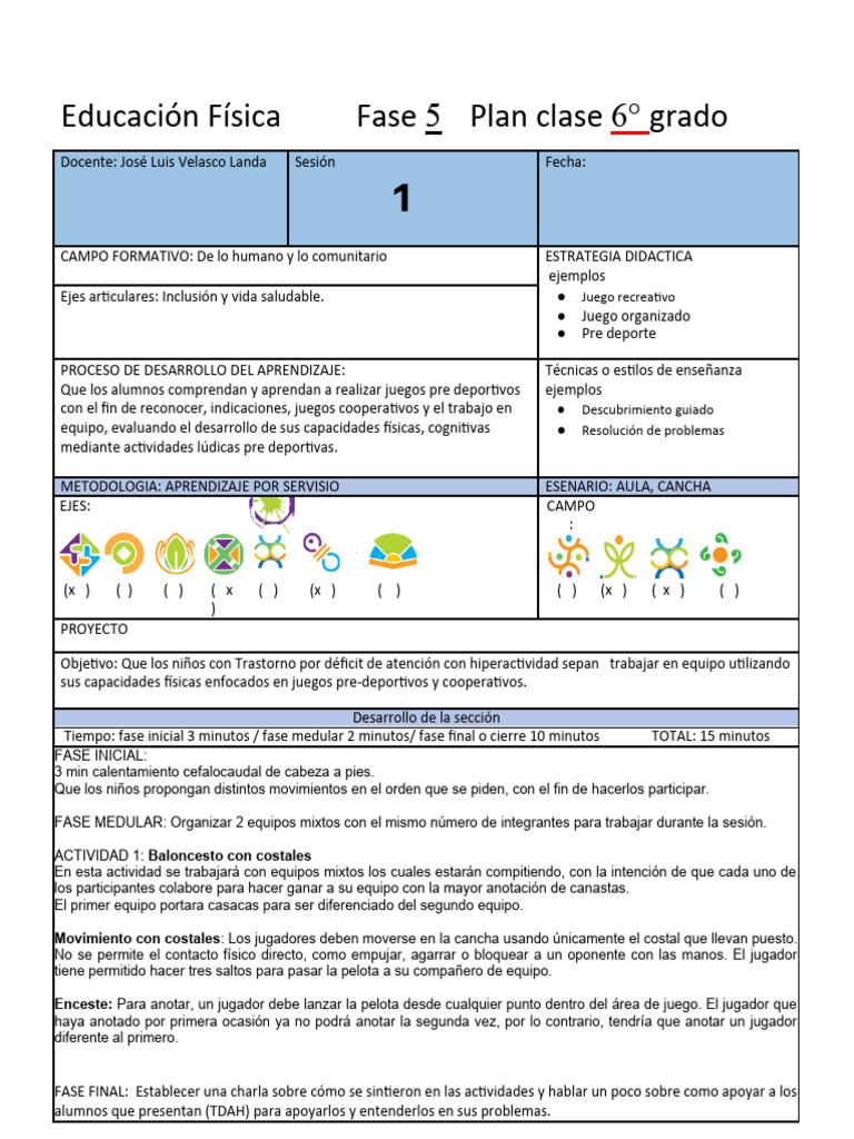 Formato Plan Clase NEM UPV 1 | PDF | Aprendizaje | Modificación de comportamiento