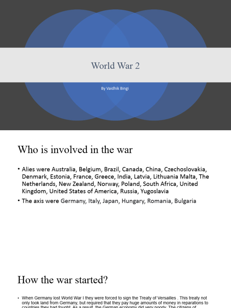 World War 2 | PDF | World War II | Allies Of World War II