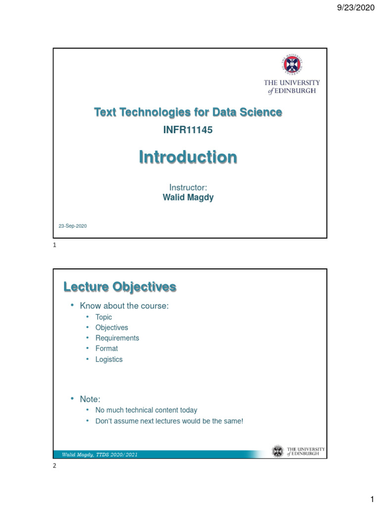 01Intro | PDF | Statistical Classification | Information Retrieval
