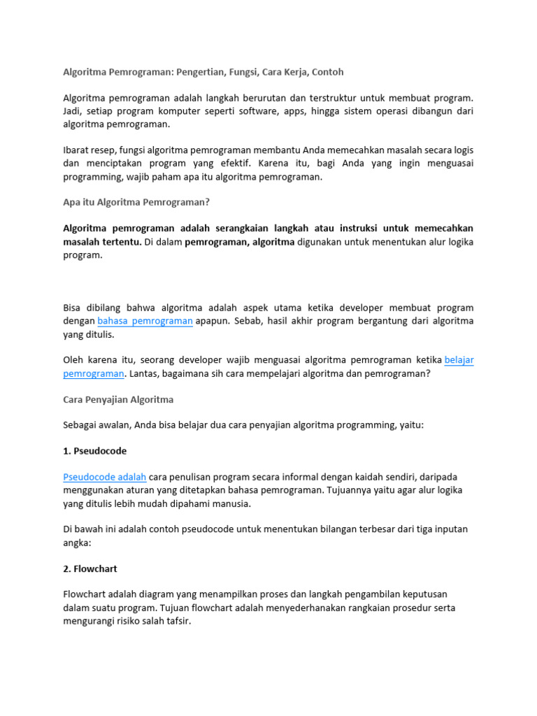 Algoritma Pemrograman Pdf