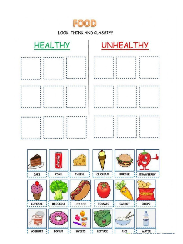 CLASSIFY AND CUT FRUITS AND VEGETABLES | PDF