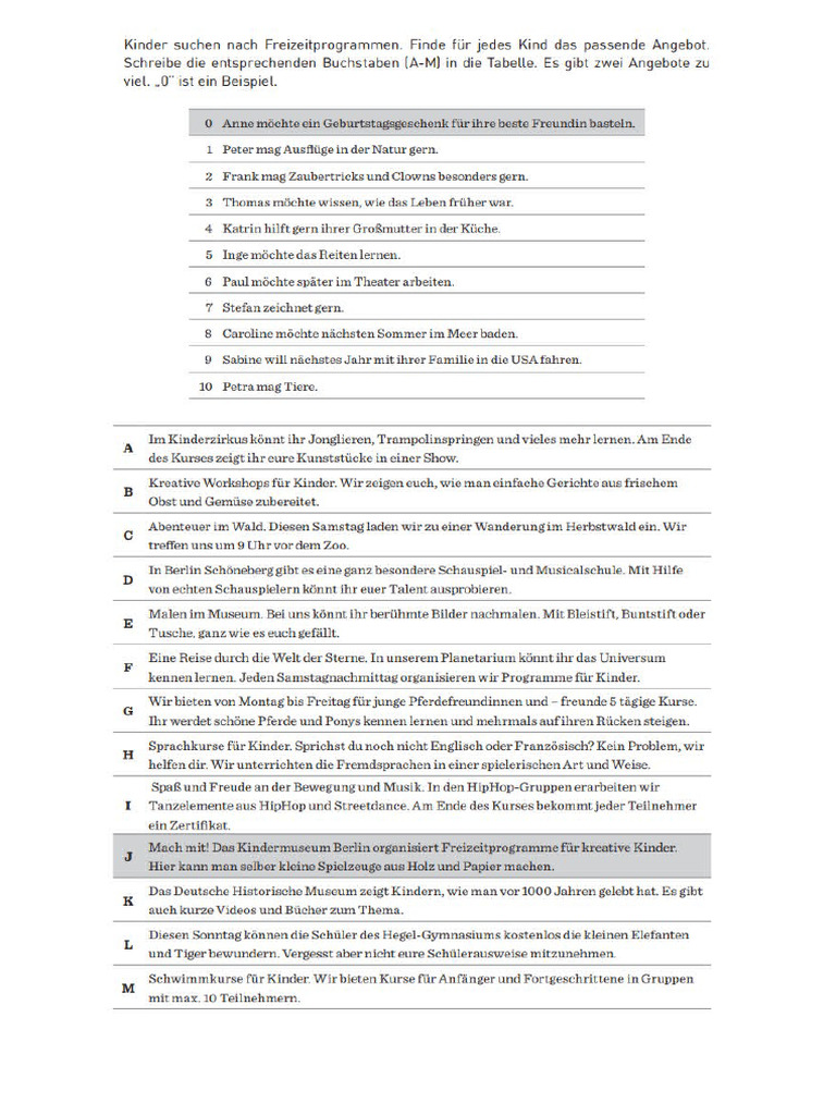 A2 Lesetexte | PDF