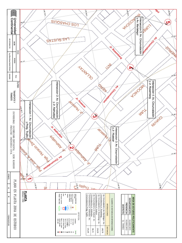 Plano Zona de Estudio | PDF