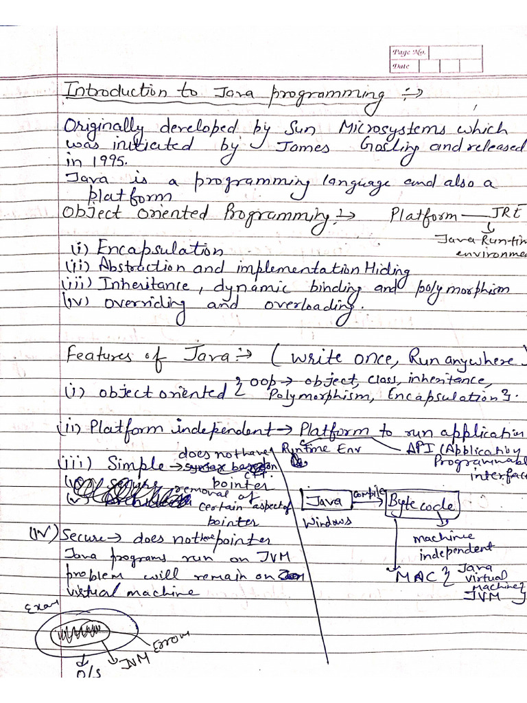 Oops Notes.... | PDF