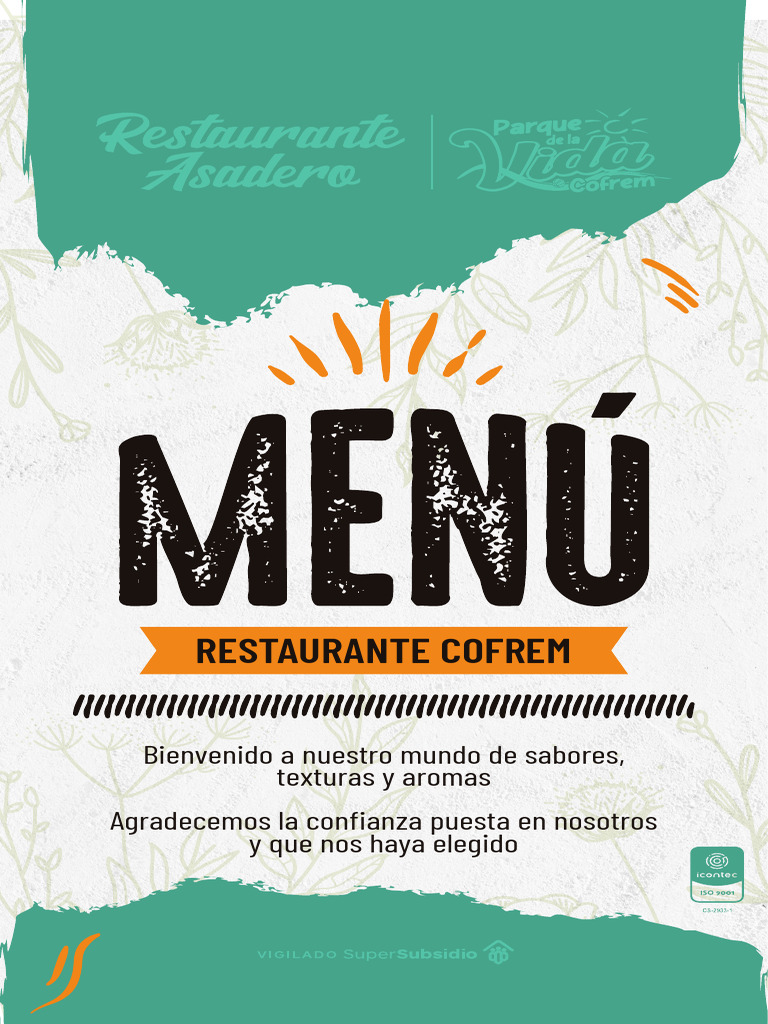 Menú Cofrem | PDF | Platos con carne | Industria de alimentos