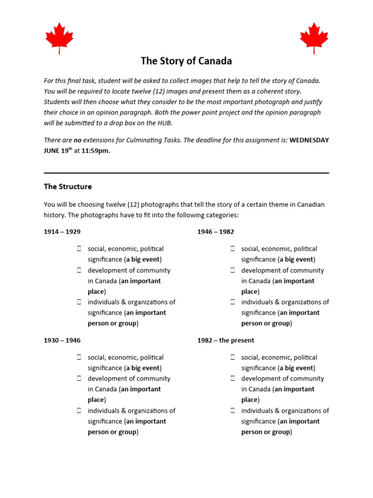 The Story of Canada 2023 | PDF