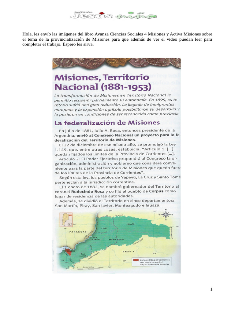 Misiones Nueva Provincia | PDF