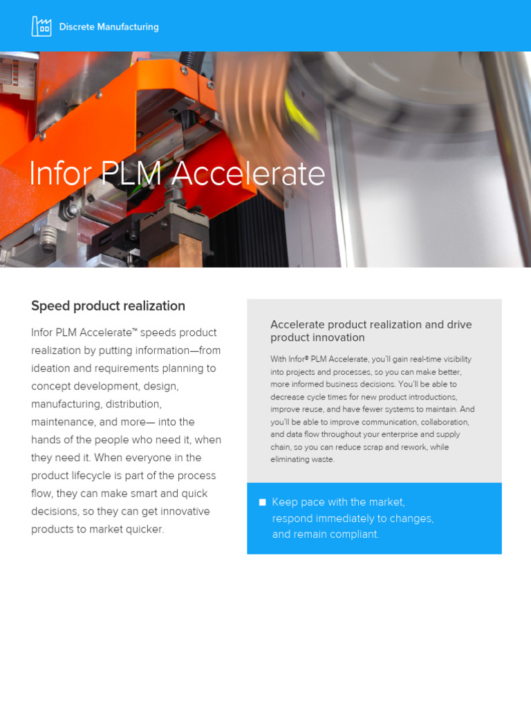 Infor-PLM-Accelerate | Download Free PDF | Product Lifecycle | Engineering