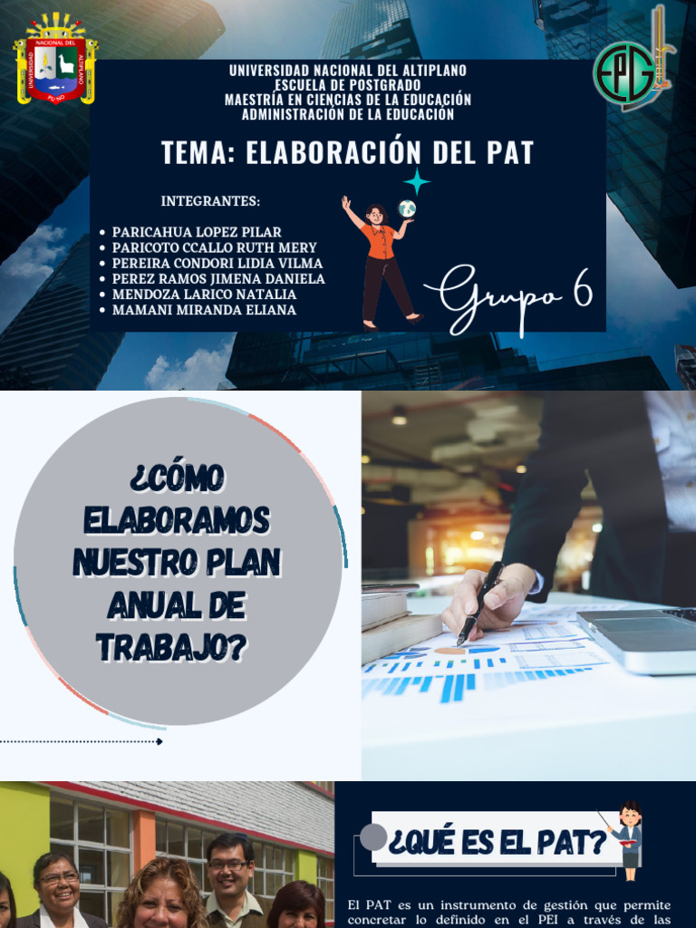 COMO ELABORAR EL PAT | PDF | Enseñando | Planificación