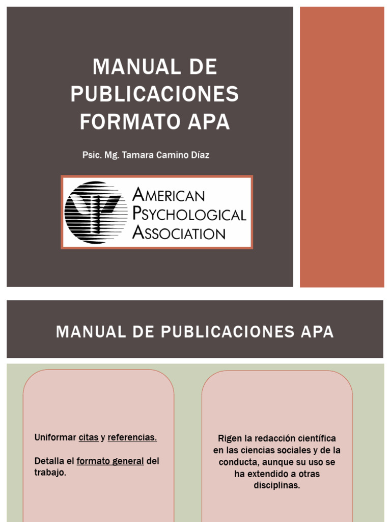 Formato APA | PDF | Bibliografía | Estilo apa