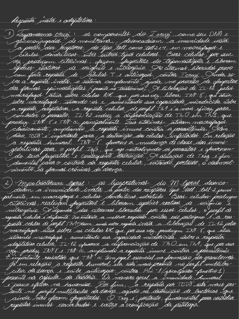 PBL - Mecanismo de Evasão e Resposta Imune | PDF | Interleucina 12 ...