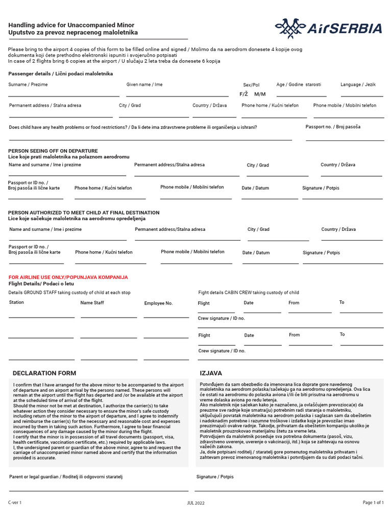 Um Form | PDF | Transport | Government And Personhood