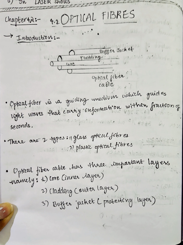 Optical Fibre Notes | PDF