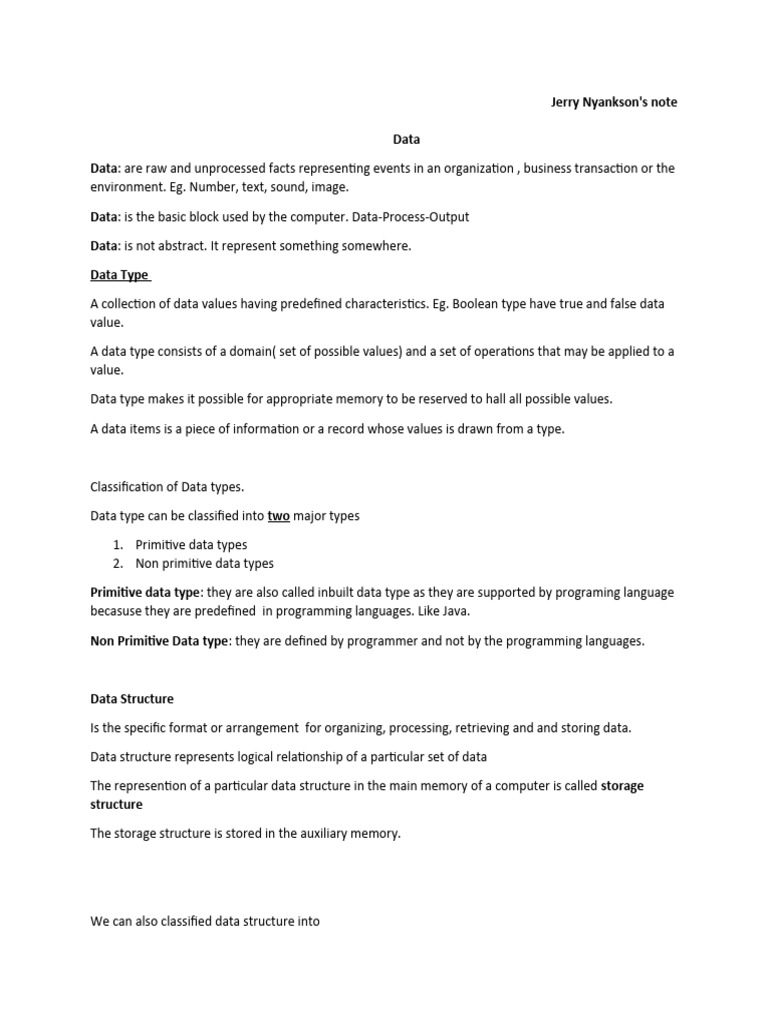 Data Structure | PDF | Data Type | Algorithms Data Structure | PDF | Data Type | Algorithms