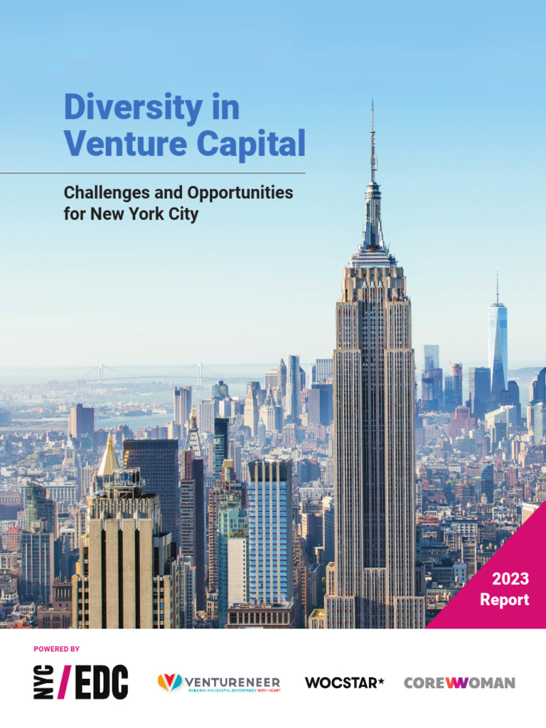 NYCEDC - Diversity in Venture Capital - Report | PDF | Venture Capital | Corporate Finance