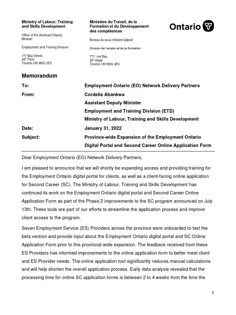 SC Memo Eo Network SC Online Application en | PDF | Computing