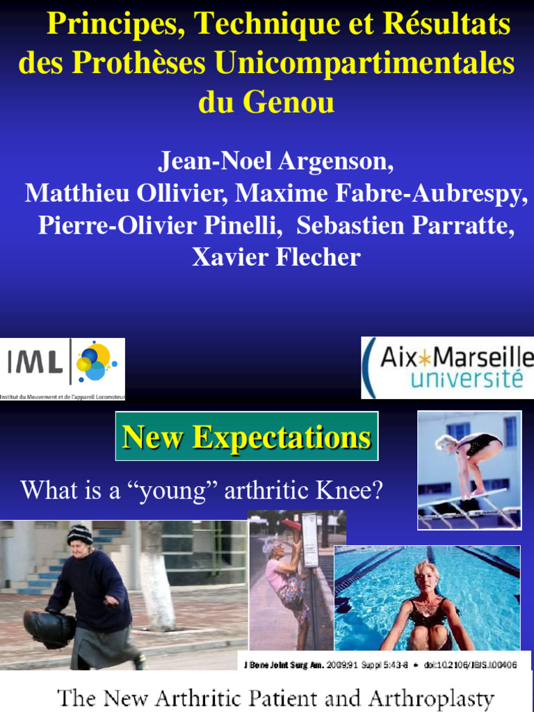 Principes, Technique Et R Sultats Uni JNA OK | PDF | Lower Limb Anatomy | Musculoskeletal System