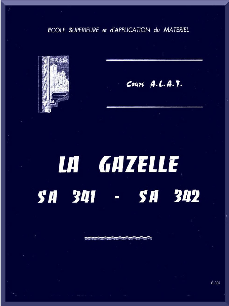 Manual Gazelle Sa 342L | PDF | Helicóptero | Engranaje