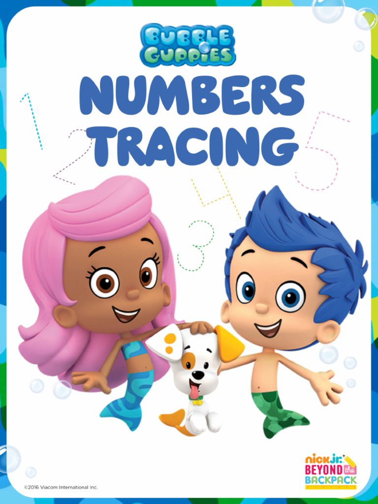 Bubble Guppies Number Tracing | PDF