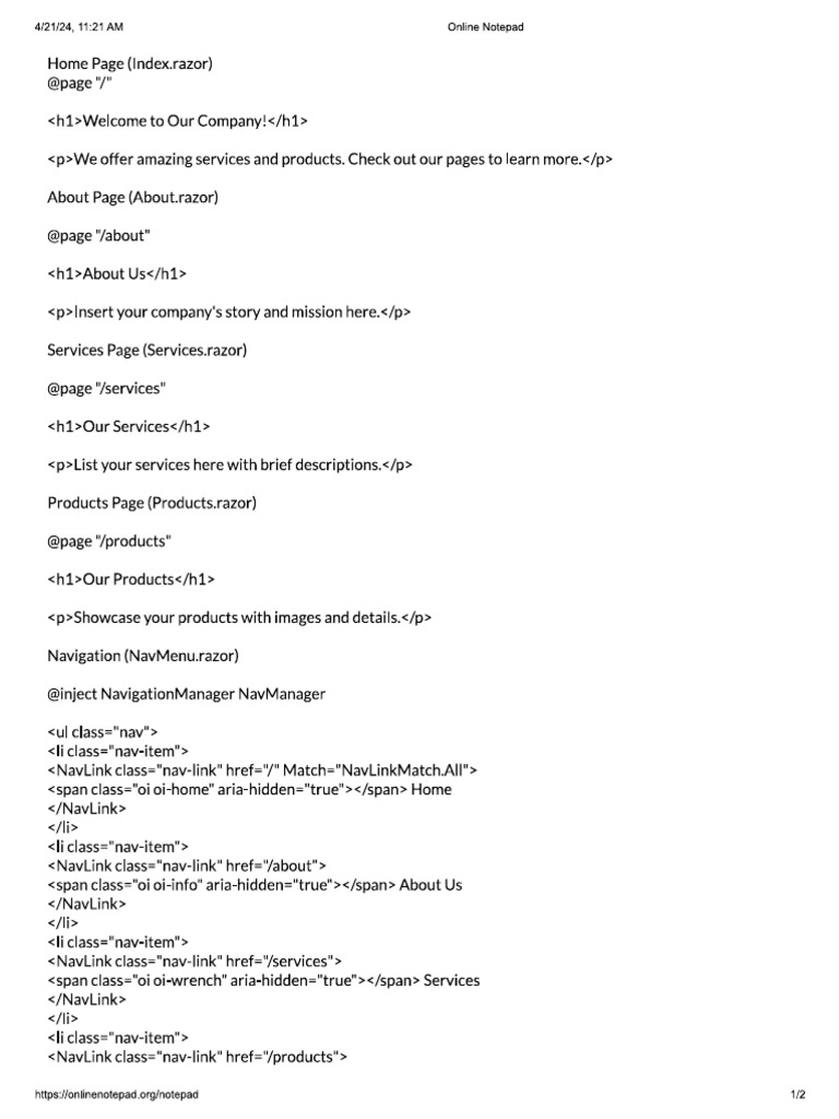 Website Development With | PDF