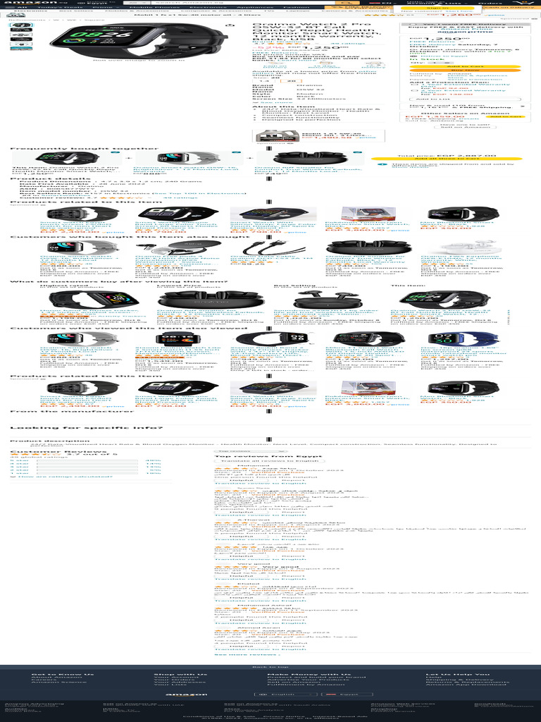 Oraimo Watch 2 Pro OSW-32 BT Call Quickly Reply H | PDF | Smartwatch ...