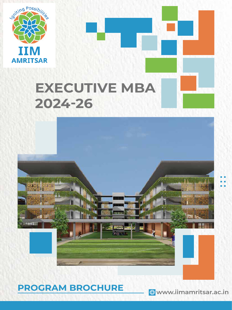 EMBA-2024-26-Program-Brochure IIM Amritsar | Download Free PDF | Master Of Business ...