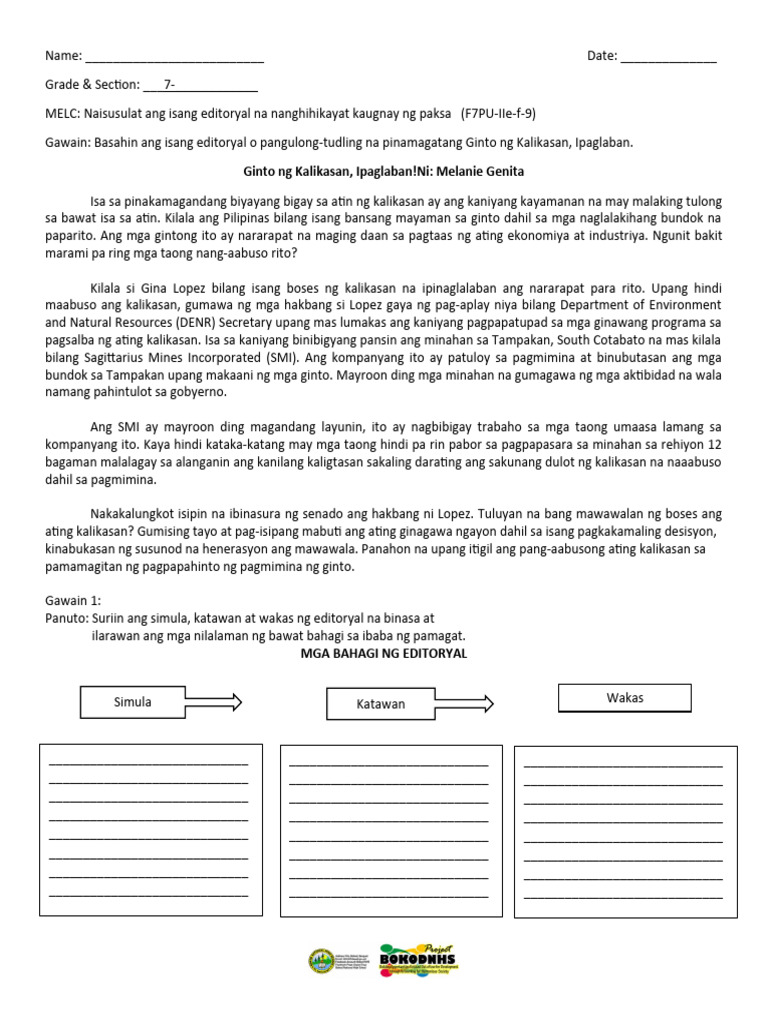 A Worksheet Modified | PDF