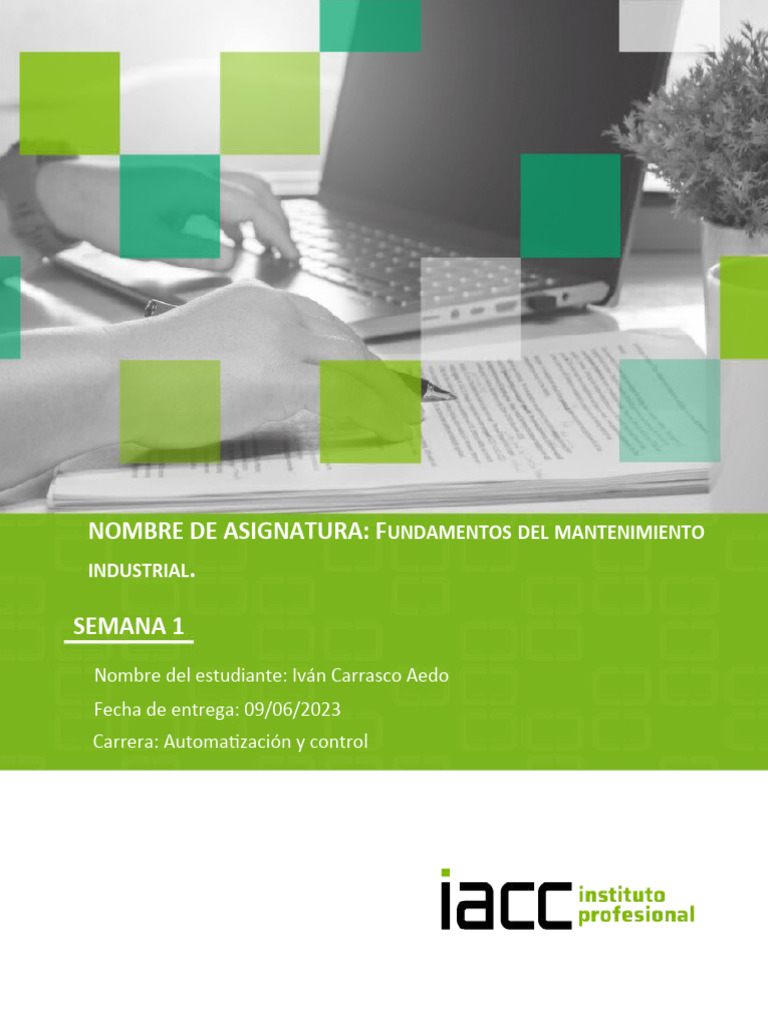 Iván Carrasco Semana | PDF | Ingeniería de confiabilidad | Bomba