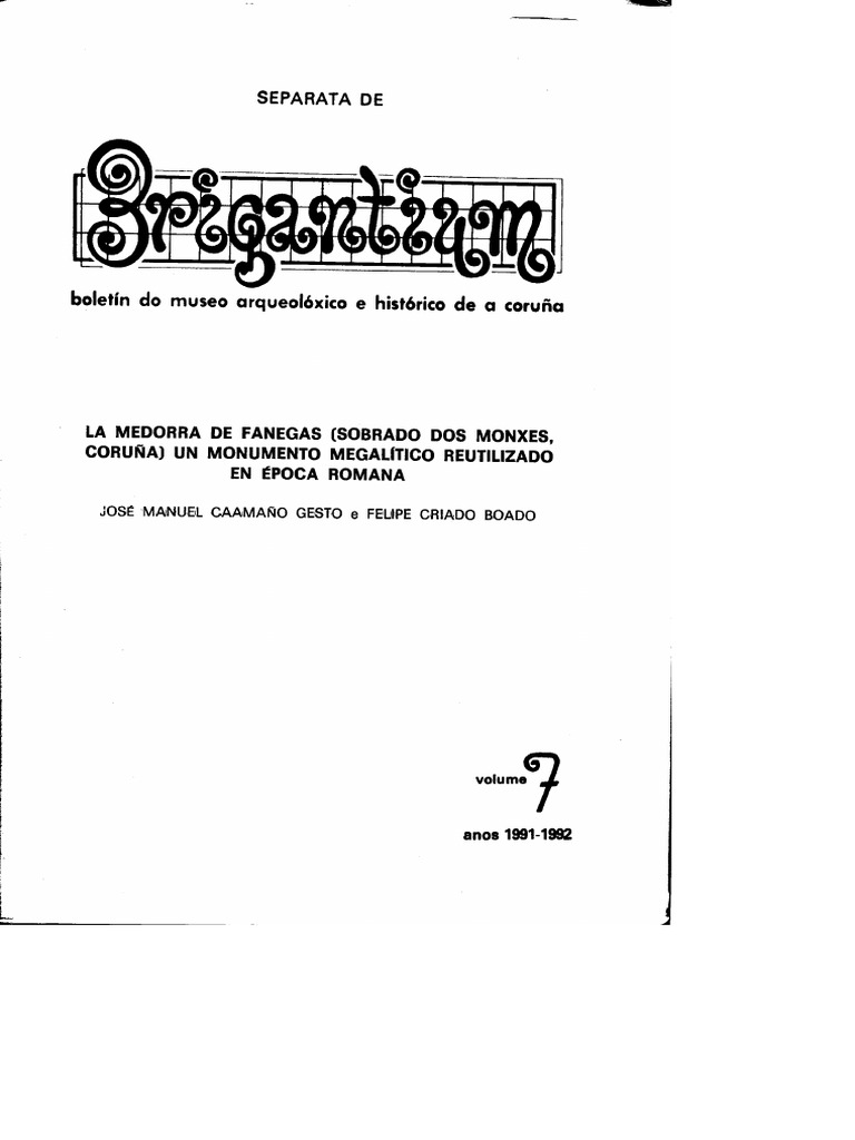 Medorra de Fanegas - Brigantium | PDF