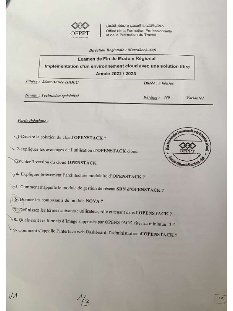 EFM Marrakech Safi | PDF