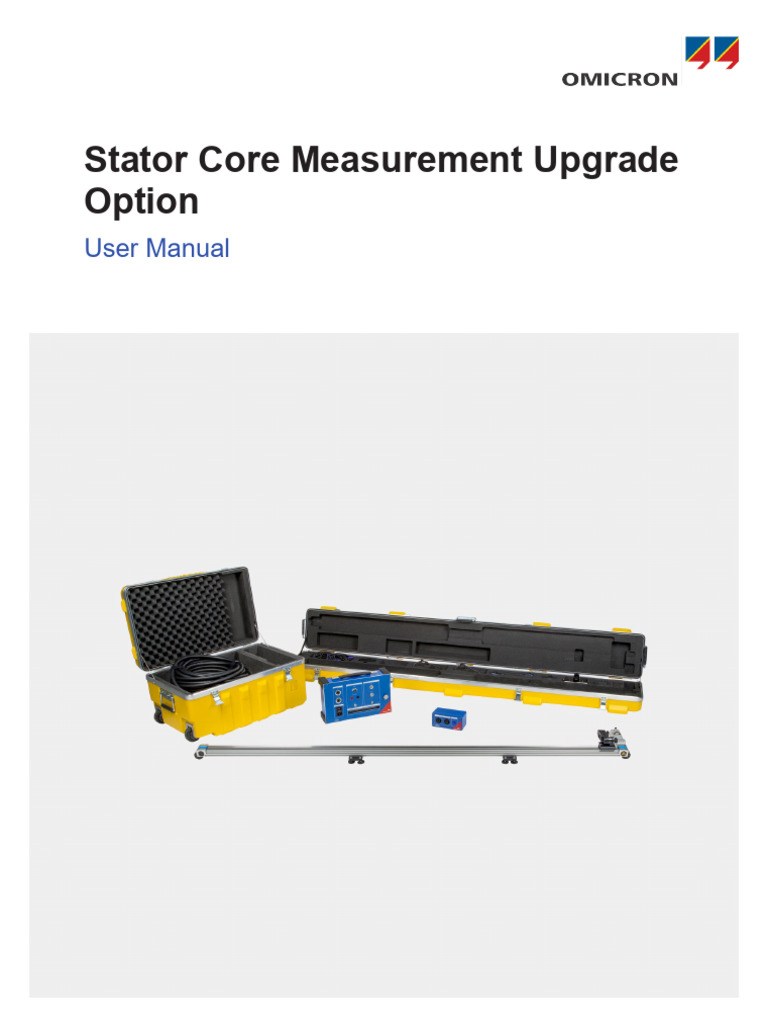Stator Core Measurement User Manual | PDF | Electromagnetic ...