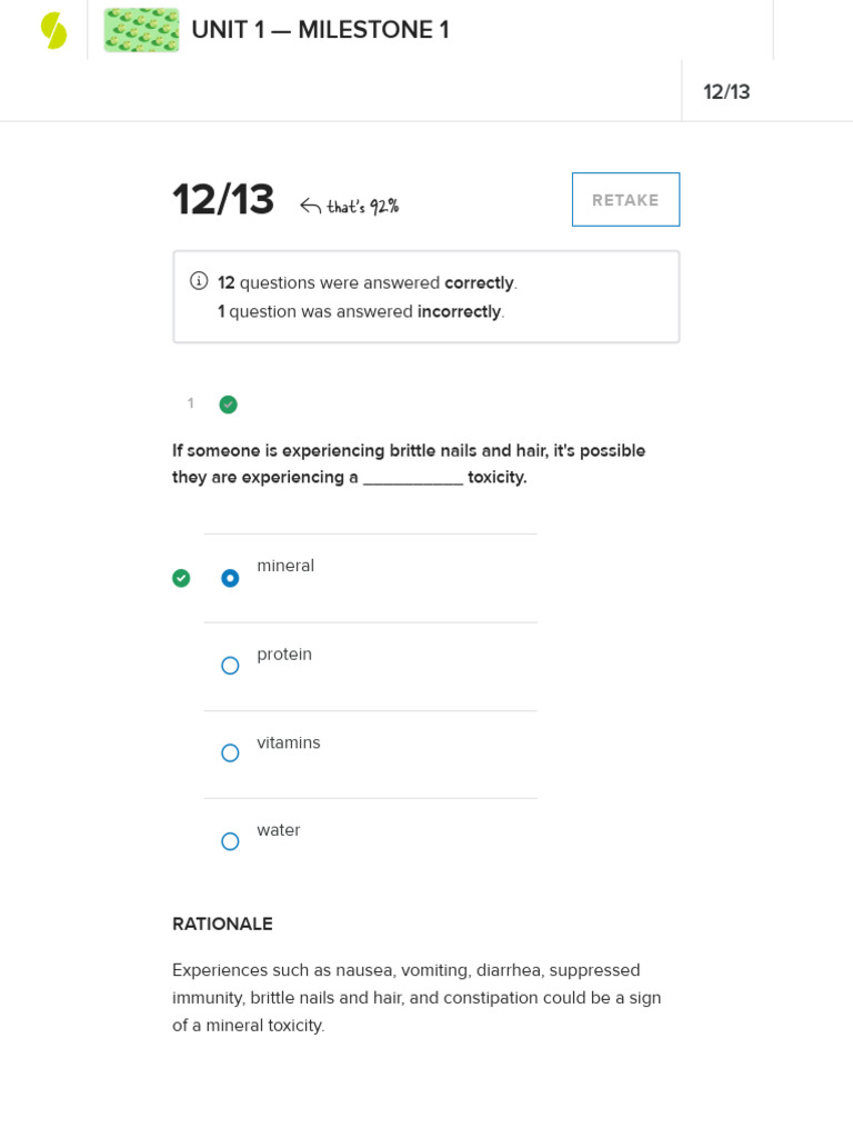 Introduction To Nutrition Milestone 1 Sofia | PDF | Healthy Diet | Diet ...