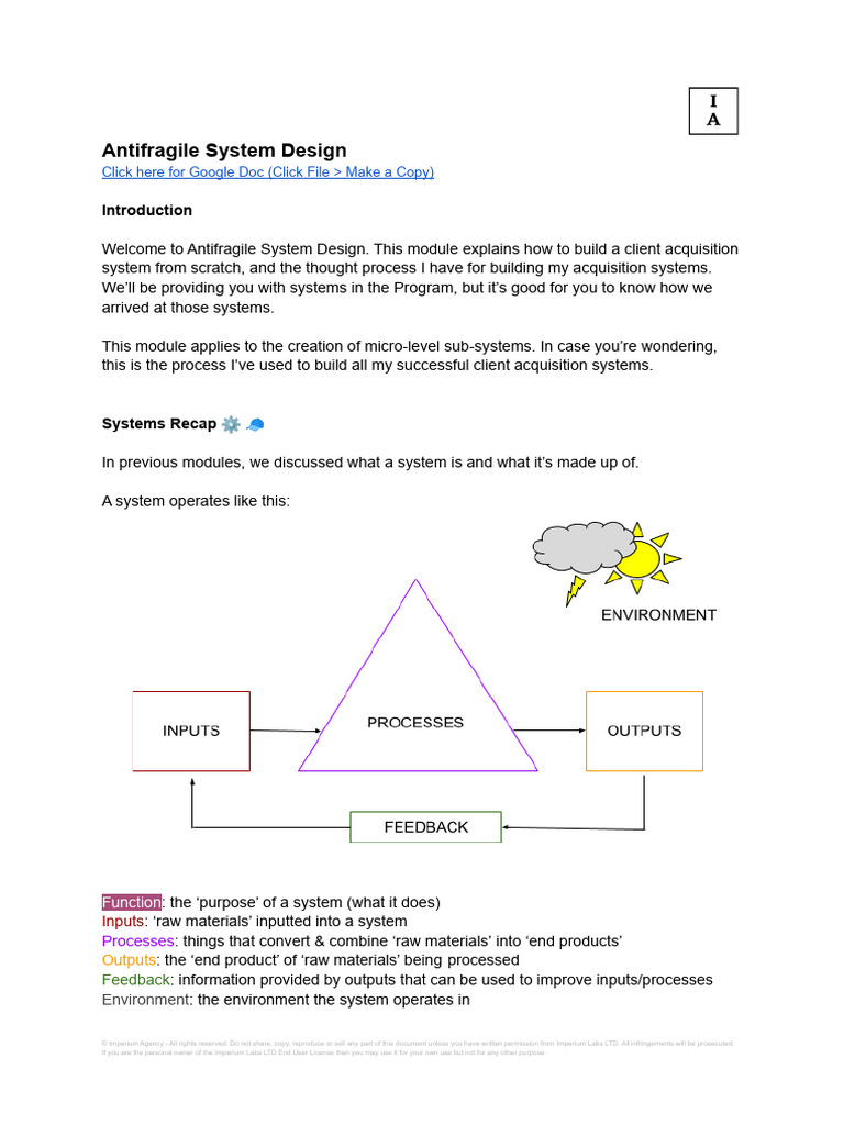 Antifragile System Design | PDF | System | Copyright Infringement