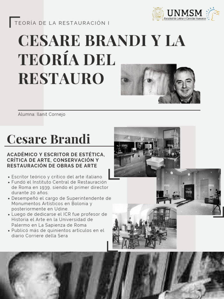 Cesari Brandi y La Teoría Del Restauro | Descargar gratis PDF ...