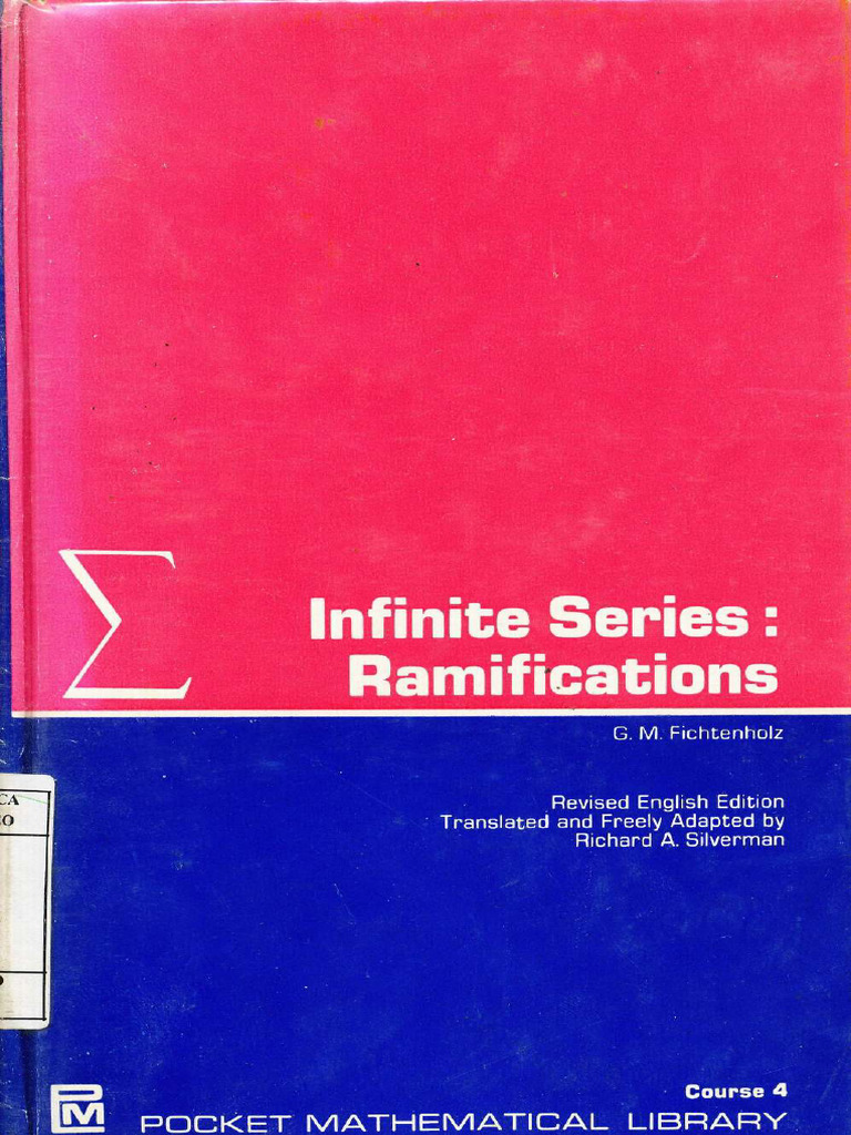 Infinite Series-Fichtenholz | PDF | Series (Mathematics) | Summation