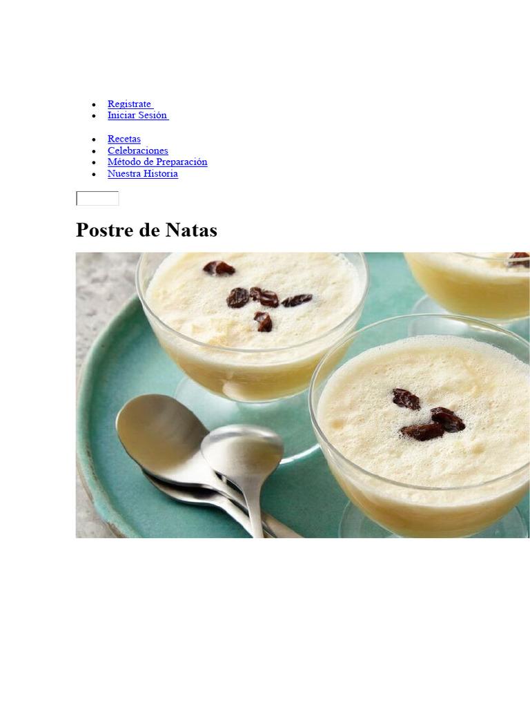 postre natas | PDF