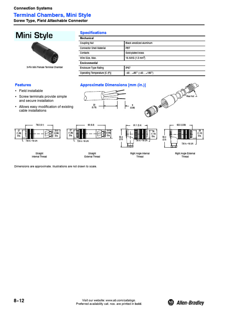 Terminal Chambers, Mini Style | Download Free PDF | Electrical ...