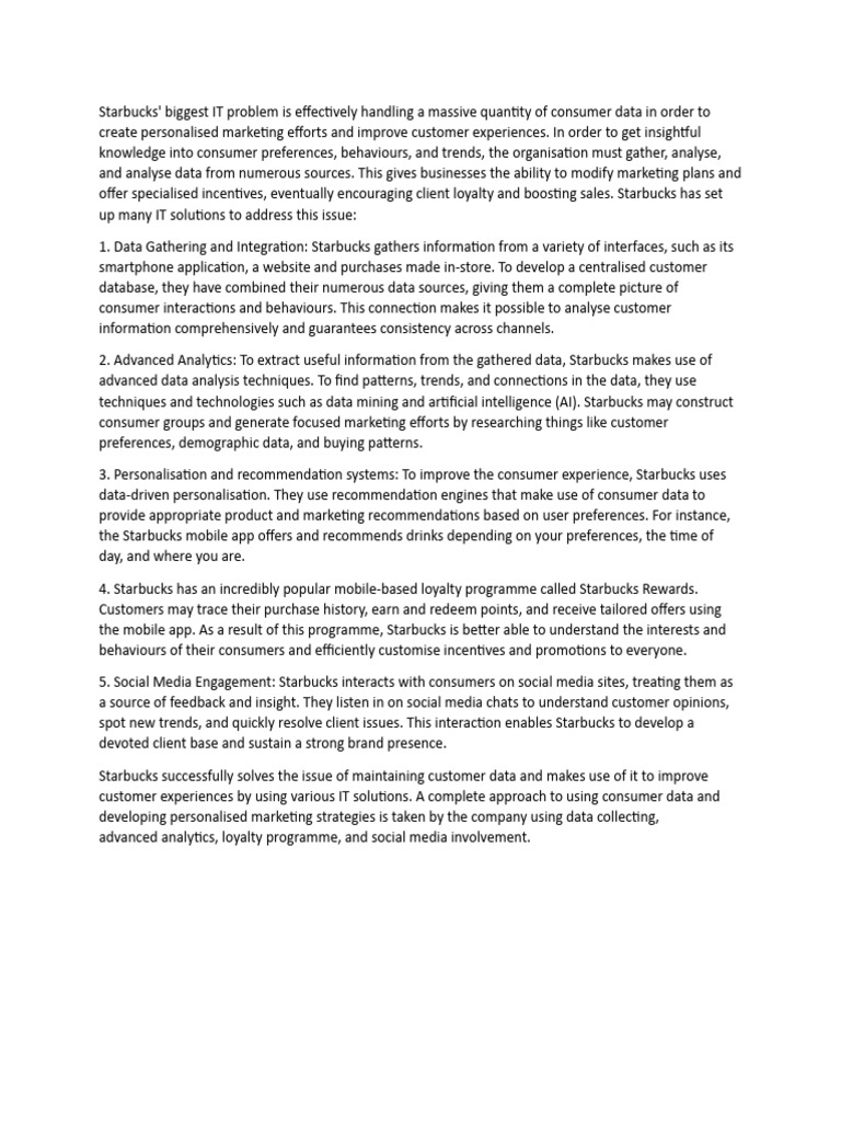 Starbucks File 2 | PDF | Consumer Behaviour | Data